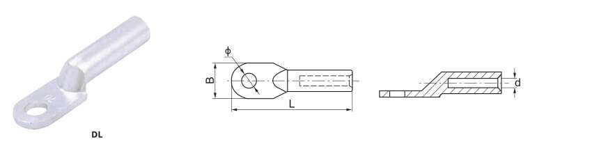 DL Aluminium Cable Terminal Lug Types for High Voltage Conductor - Buy ...