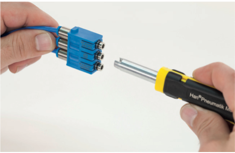 PCFS-OD6.0 Heavy Duty Connectors 6.0mm Pneumatic contact nickel plated ...